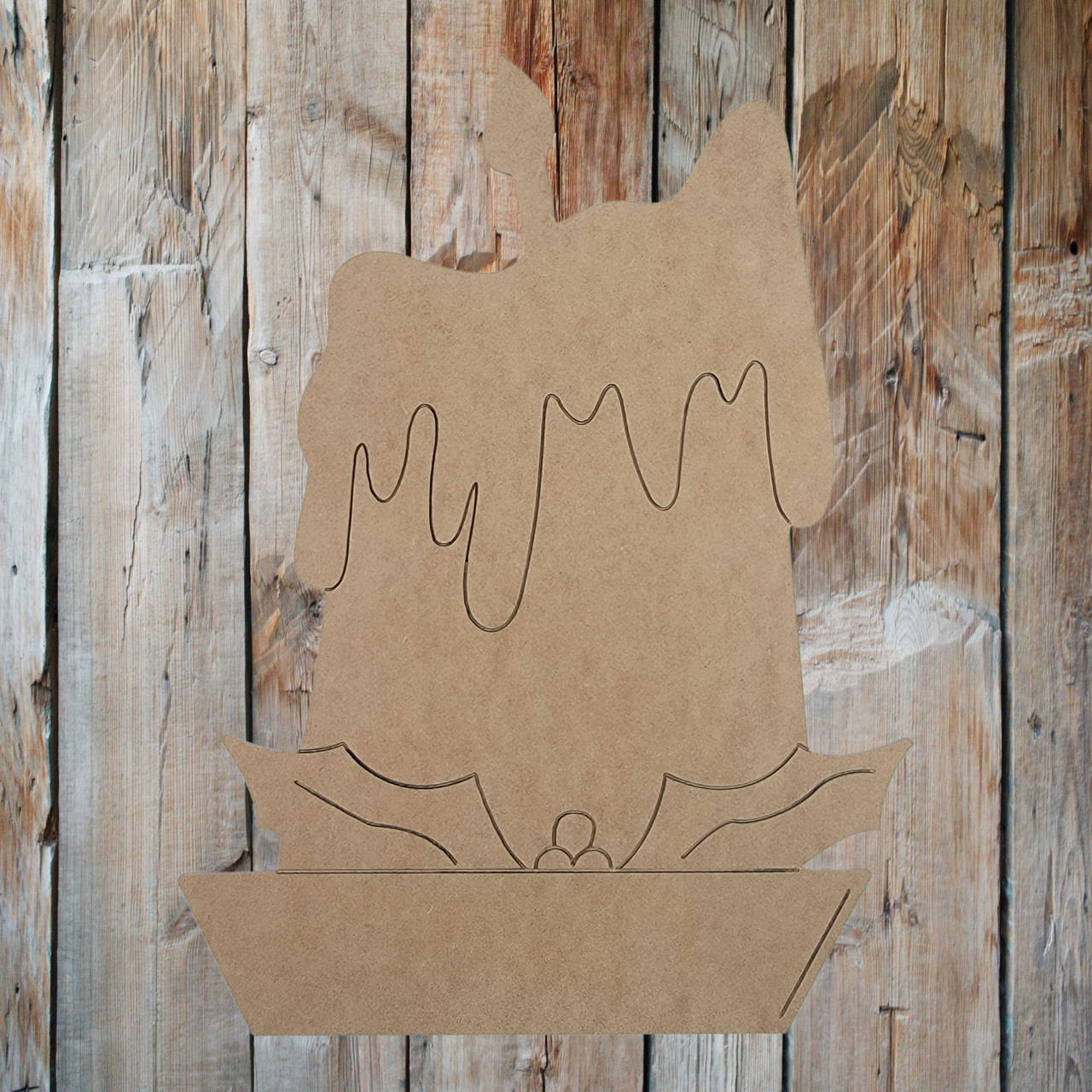 Unfinished Wooden Christmas Tree, Wood Christmas Cutout, Craft