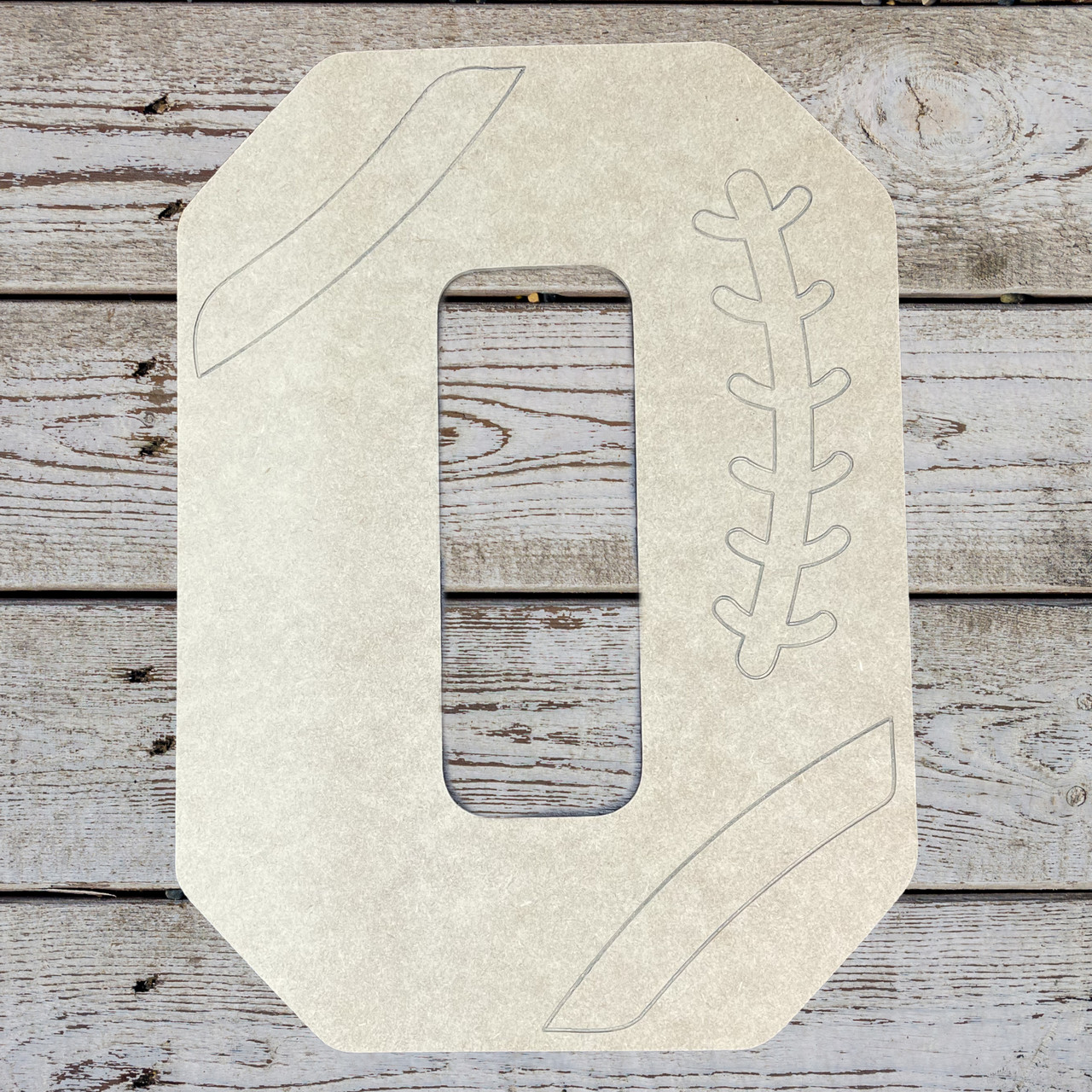 Football Numbers, Unfinished Craft Number - Build-A-Cross.com