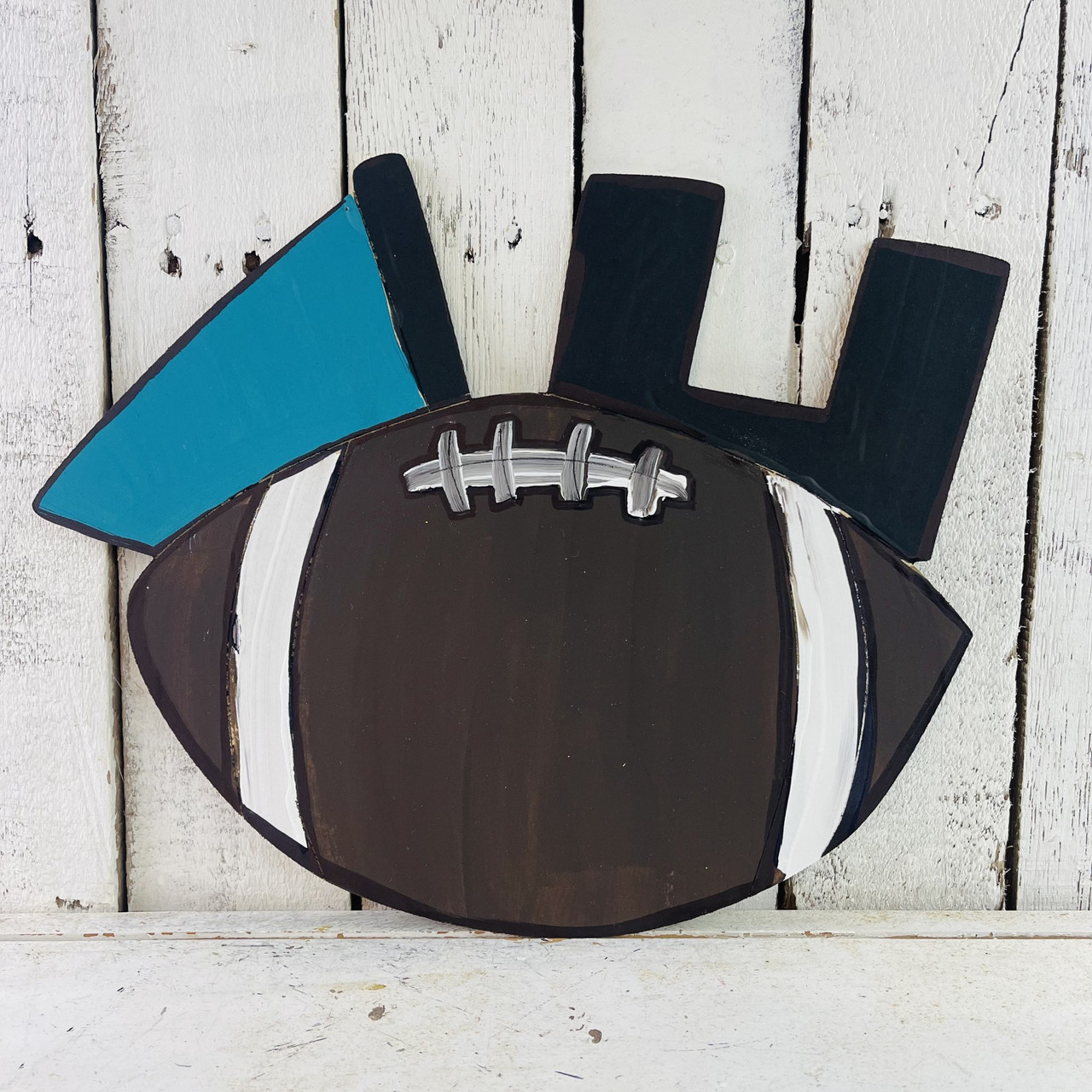 Football Field Door Hanger, Kids Shape Unfinished Wood Cutout, Paint by ...