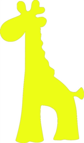 Children Giraffe Unfinished Cutout MDF DIY Craft | Build-A-Cross