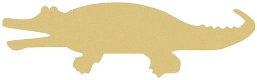 Gator Unfinished Cutout, Wooden Shape, Paintable MDF DIY Craft DIY ...