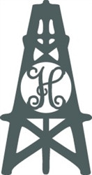 Grab Online Wooden Craft Oil Rig Derrick Frame Letter Cutout