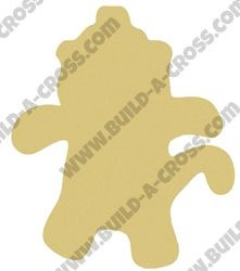 Sock Monkey Unfinished Cutout, Wooden Shape, Paintable Craft