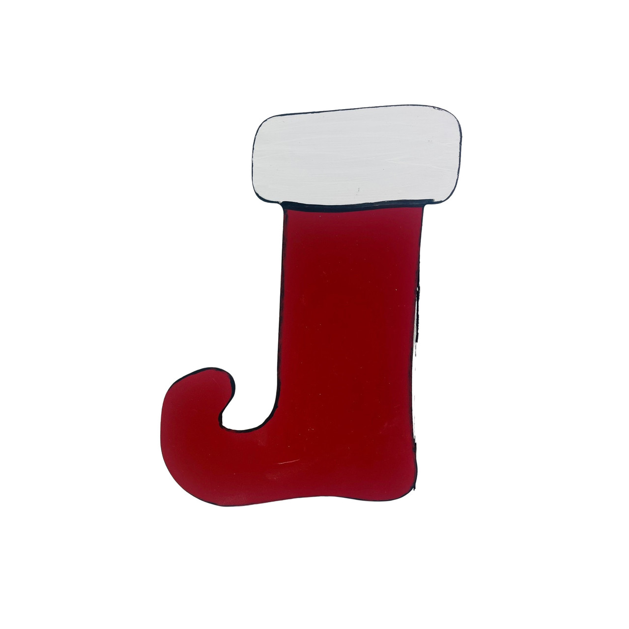 Christmas Stocking Unfinished Wooden Cutout Shape | Build-A-Cross
