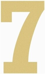 Wooden Numbers, Block Style Numbers, Paintable Numbers, Build-A-Cross