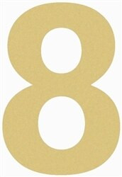 Wooden Numbers, Block Style Numbers, Paintable Numbers, Build-A-Cross