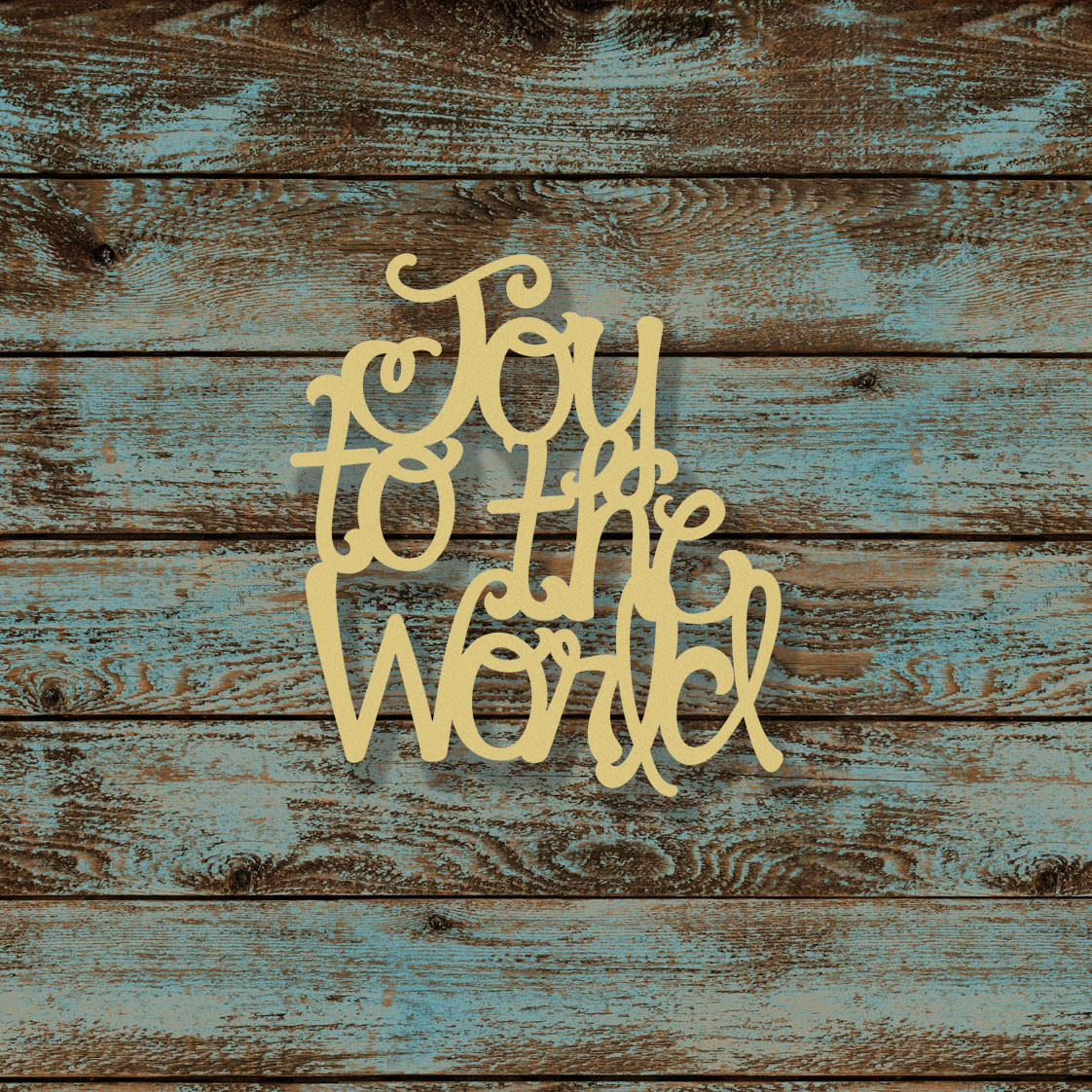 New JOY Word Nativity Scene Wood Cutout | Unfinished Wood Shape