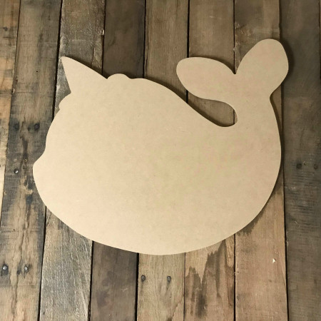 Buy Wooden Whale Cutout, Unfinished Whale Shape, Paintable Craft