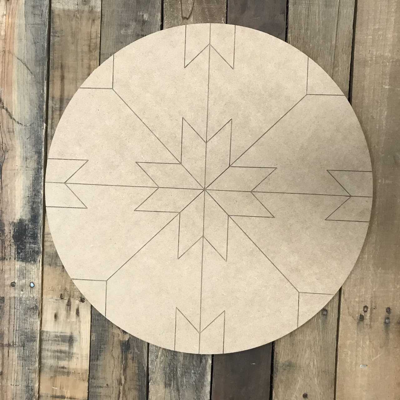 Buy Pattern 4 Circle Quilt, Wood Cutout, Unfinished DIY Craft
