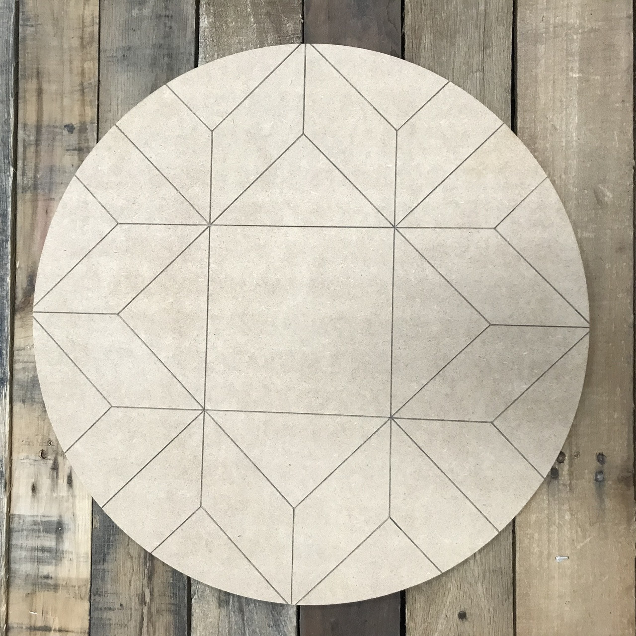 Buy Pattern 6 Circle Quilt, Wood Cutout, Unfinished DIY Craft