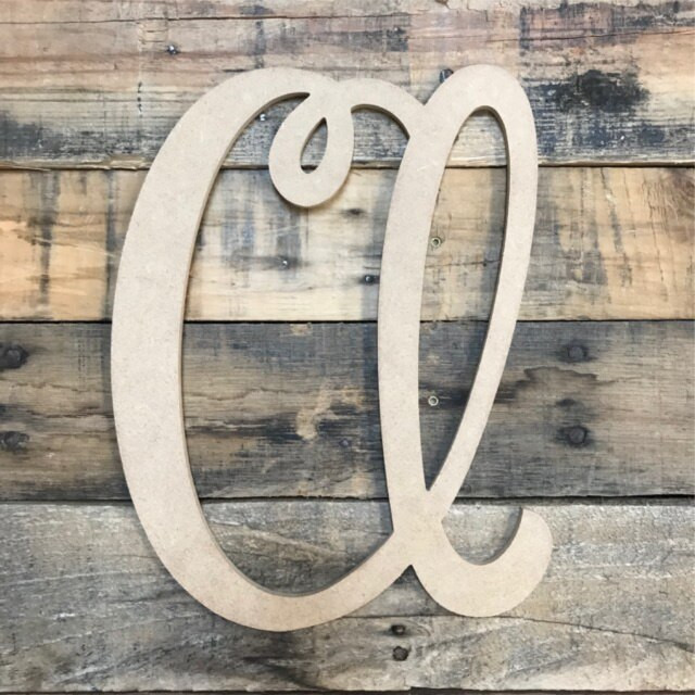 Buy Wooden Letters, Unfinished Cursive Letters, Janda Happy Days Font