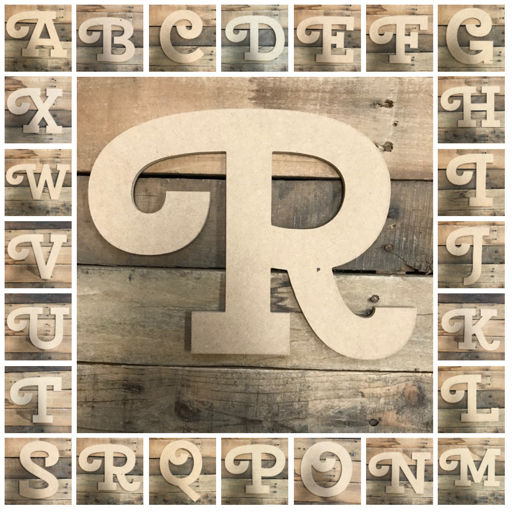 Train Wooden Wall Letters | Unfinished Paintable Craft | Build A Cross