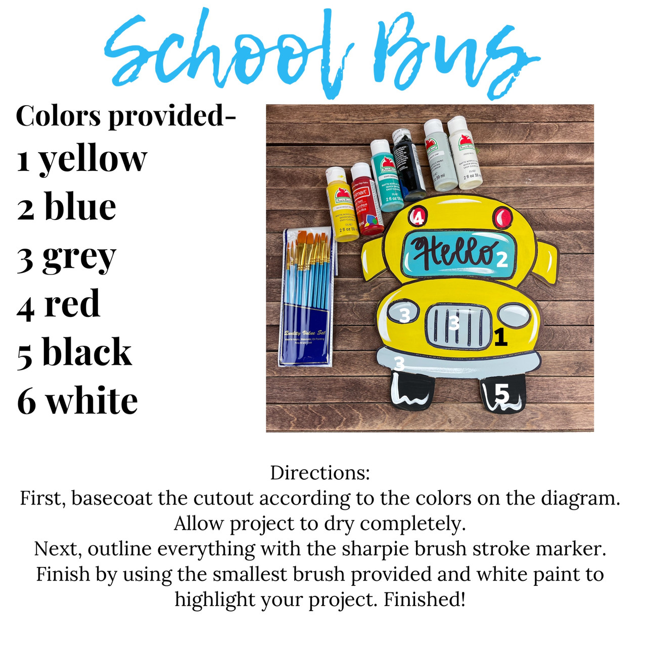 Buy School Bus Paint Kit Online, Video Tutorial and Instructions
