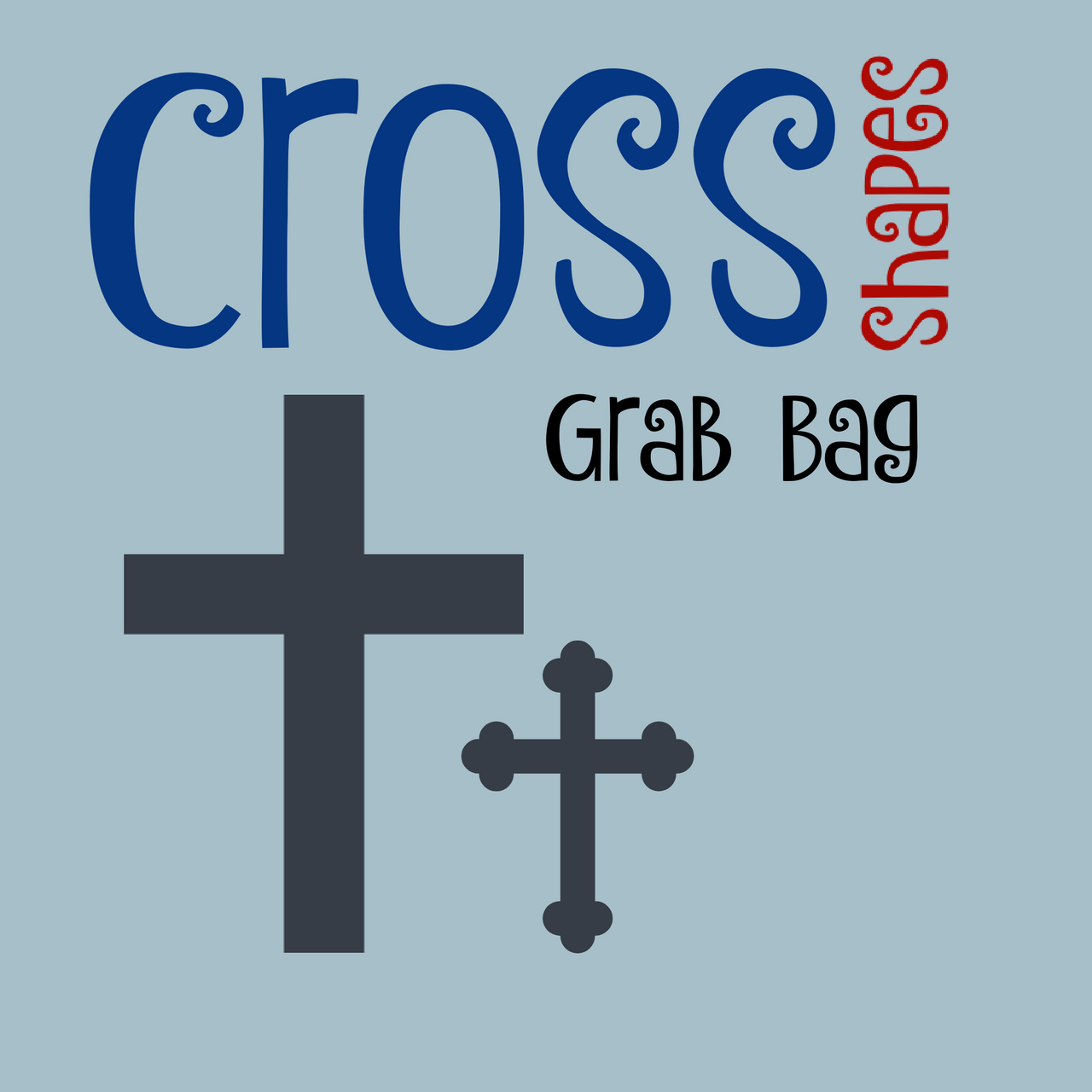 Assorted Cross Shapes Bag, Mixed 3" and 4" Cross Shapes - Build-A-Cross.com