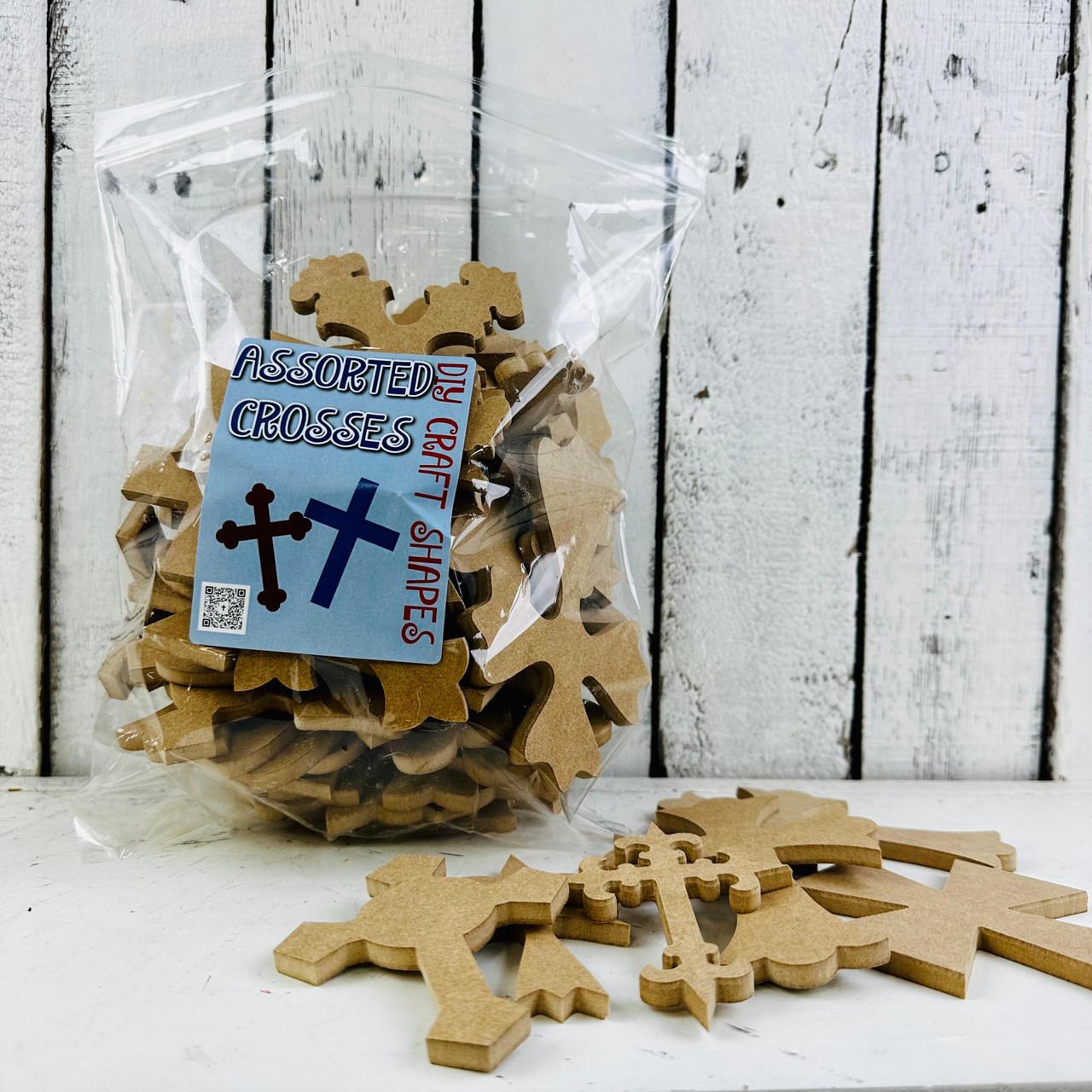 Assorted Cross Shapes Bag, Mixed 3" and 4" Cross Shapes - Build-A-Cross.com