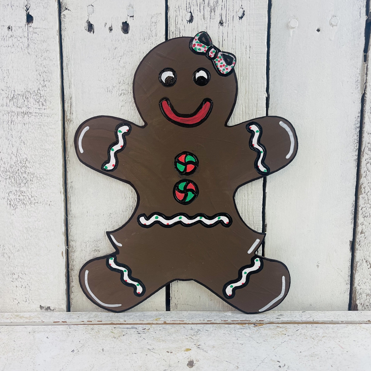how to draw a gingerbread girl step by step