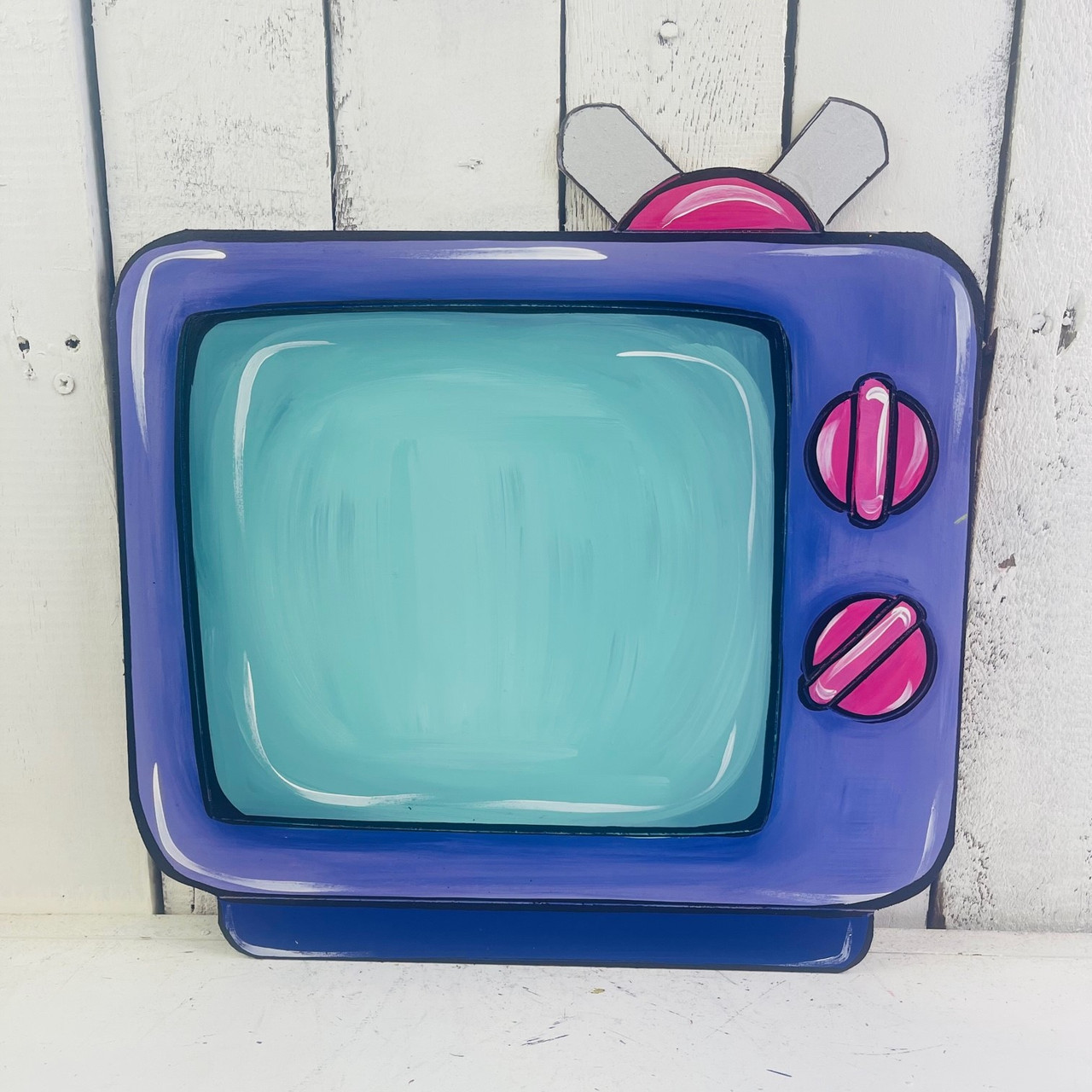 Television, 90's Shapes, MDF Wooden Craft, Unfinished Craft - Build-A ...