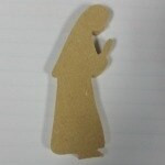 Buy Wooden Shape DIY Craft Nativity Mary Unfinished Cutout