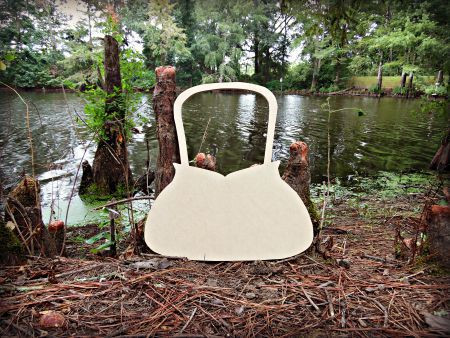 Purse Unfinished Cutout, Wooden Shape, Paintable Wooden MDF DIY Craft ...