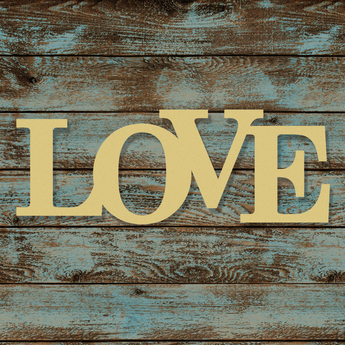 Buy Wooden Connected Block Word Love, Alphabet Paintable DIY, Unfinished