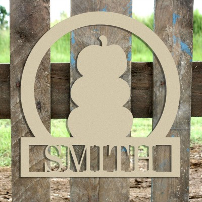 Triple Pumpkins Frame Craft | Family Welcome Sign | Build-A-Cross