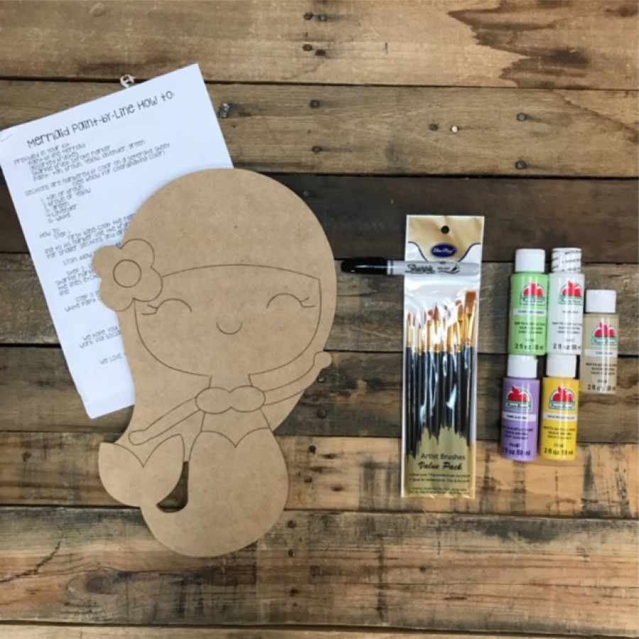 Buy Mermaid Paint Kit, Video Tutorial and Instructions
