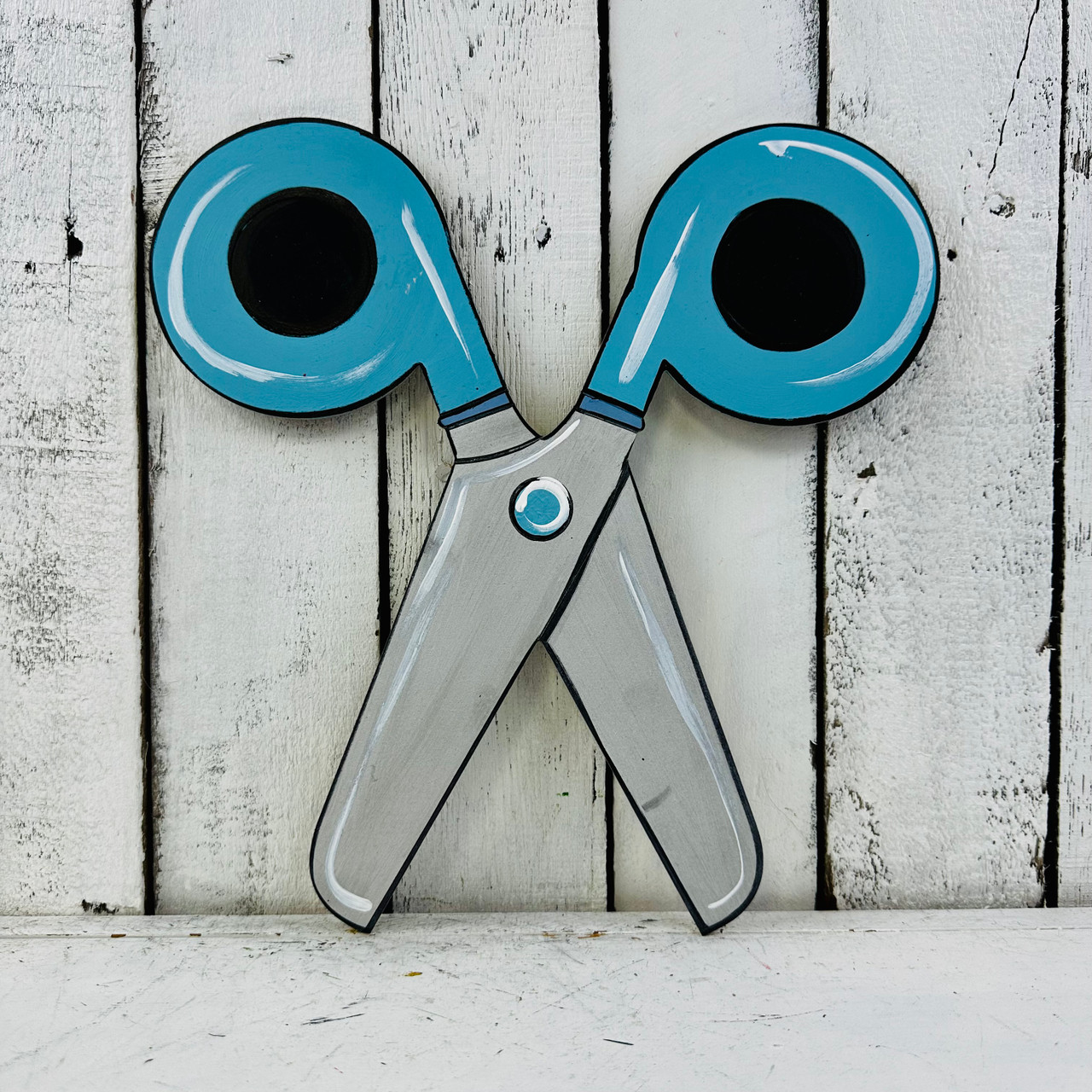 Buy Scissors Cutout, Unfinished Wooden Shape, Paint by Line