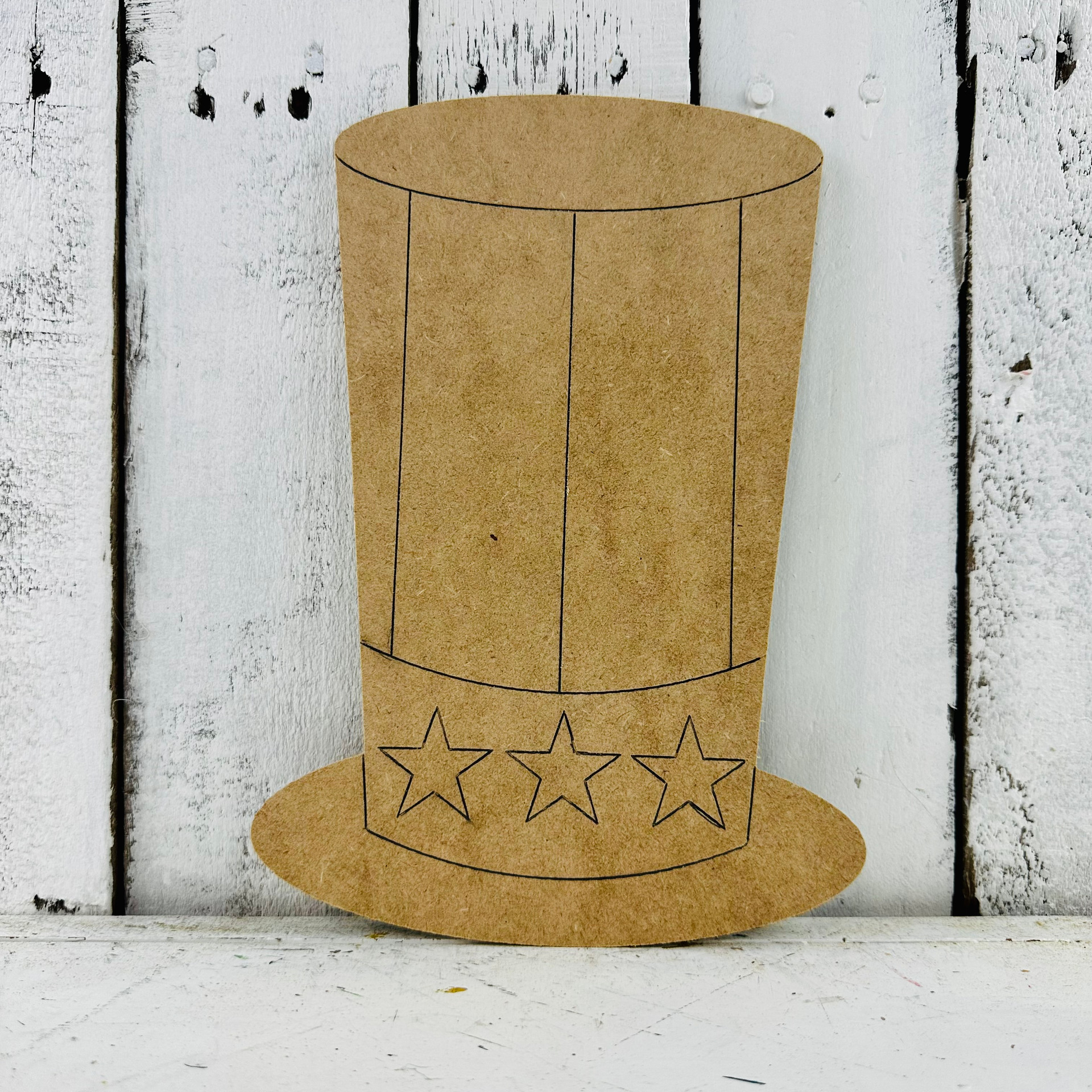 Buy Uncle Sam Cutout, Unfinished Wood Shape, Paint by Line