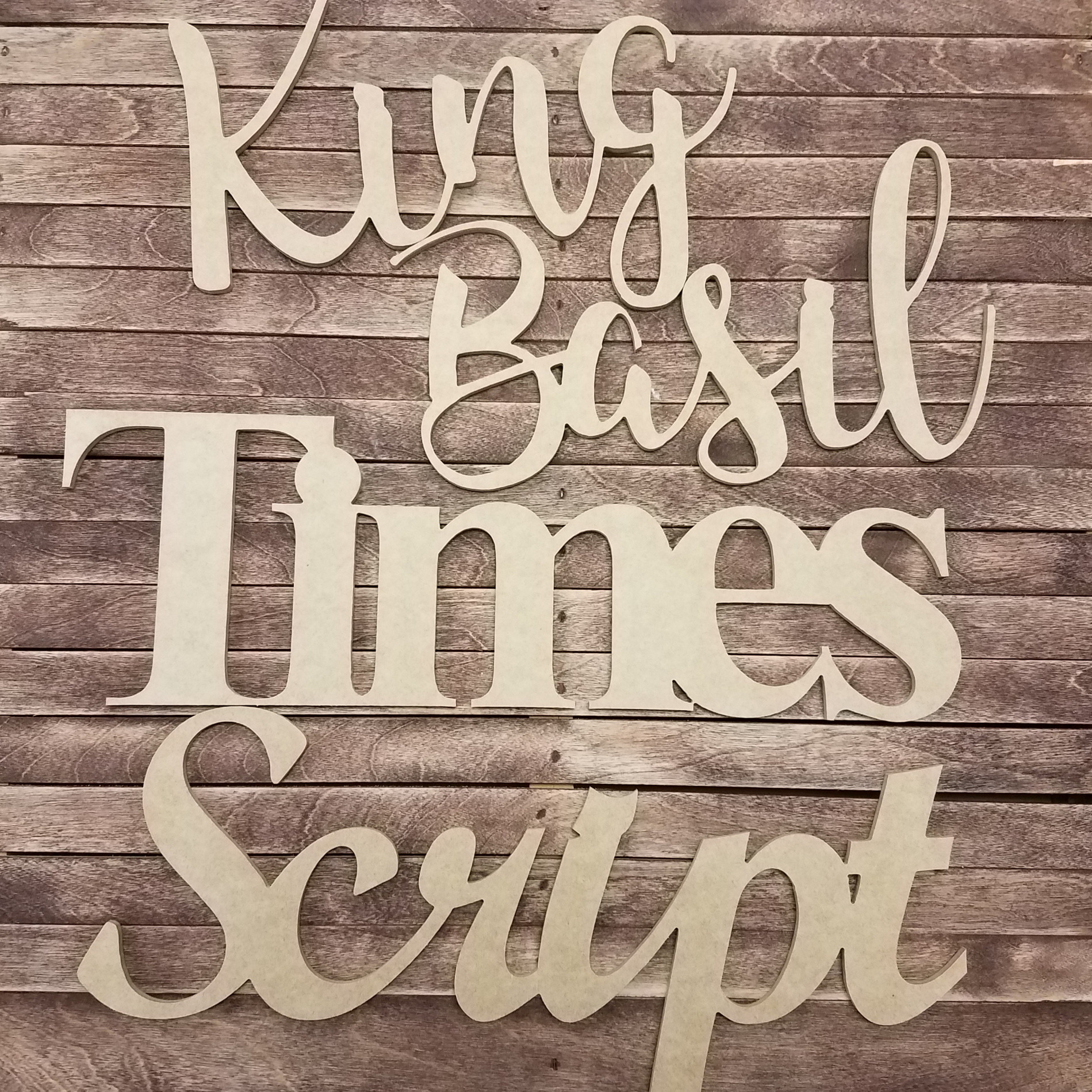 Custom Word, Unfinished Word, Wooden Unpainted Cutout - Build-A-Cross.com