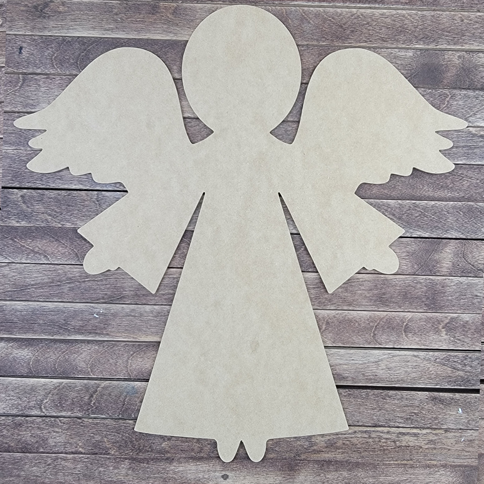 Praying Angel Kneeling | Unfinished Wood Cutout | Build-A-Cross