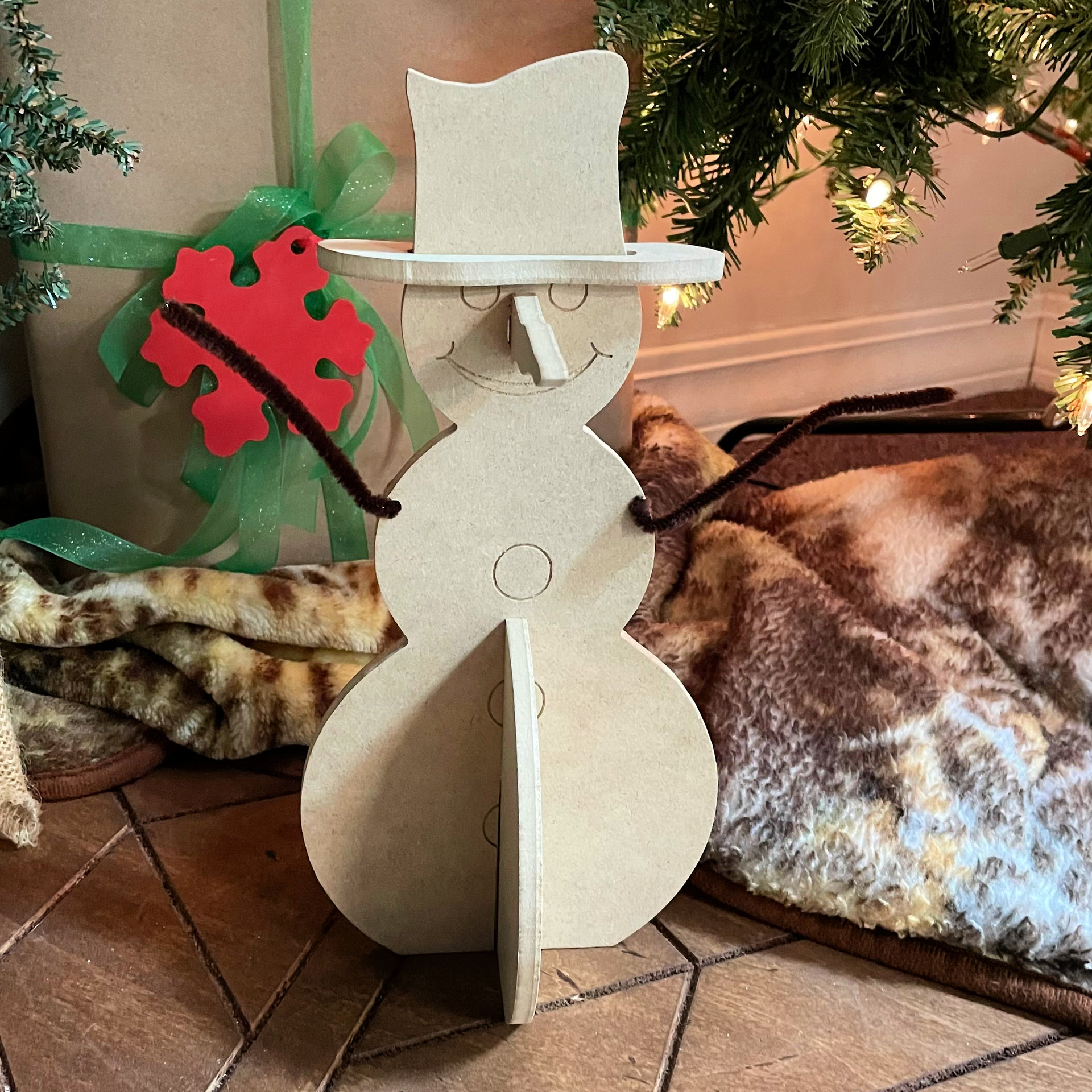Build A Snowman, Unfinished Snowman Set, MDF Craft Set - Build-A-Cross.com
