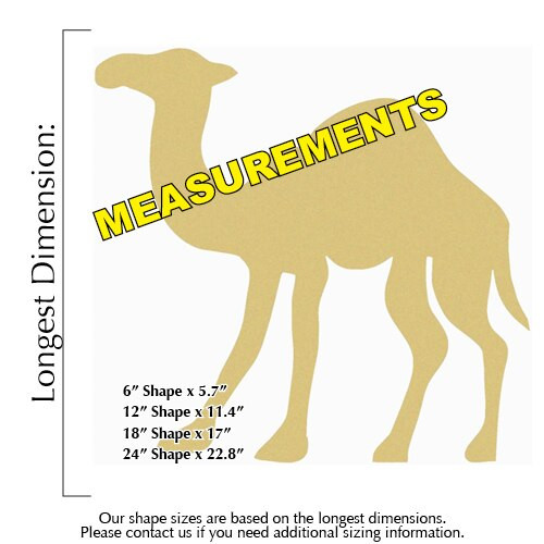 Camel Unfinished Wooden Shape | Paintable Wooden Craft| Build-A-Cross