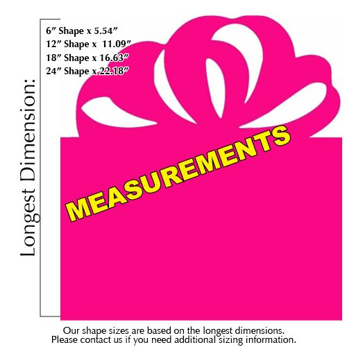 Christmas Present Unfinished Cutout, Wooden Shape, Paintable Craft