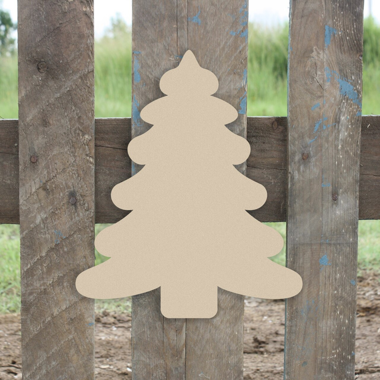 Unfinished Wooden Christmas Tree, Wood Christmas Cutout, Craft