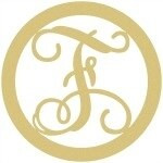 Shop Circle Framed Monogram, Unfinished Wooden Craft| Build-A-Cross