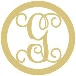 Shop Circle Framed Monogram, Unfinished Wooden Craft| Build-A-Cross