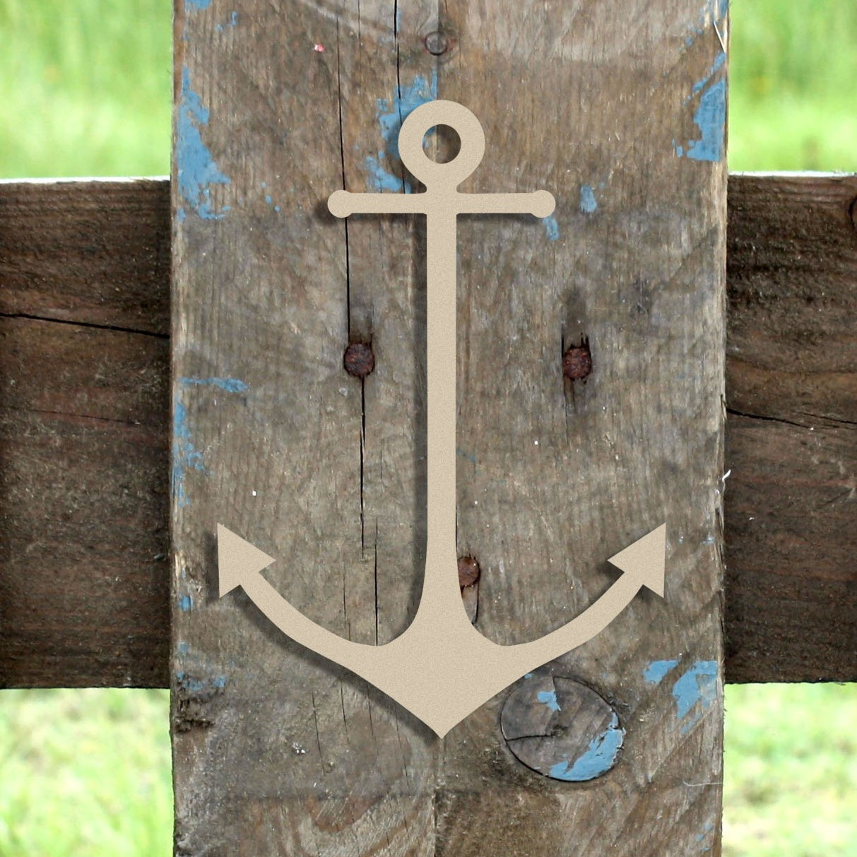 Buy Anchor Unfinished Cutout, Wooden Shape, Paintable MDF DIY Craft