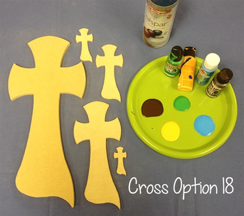 Wood Stackable Wall Cross, Unfinished Large Paint Crosses