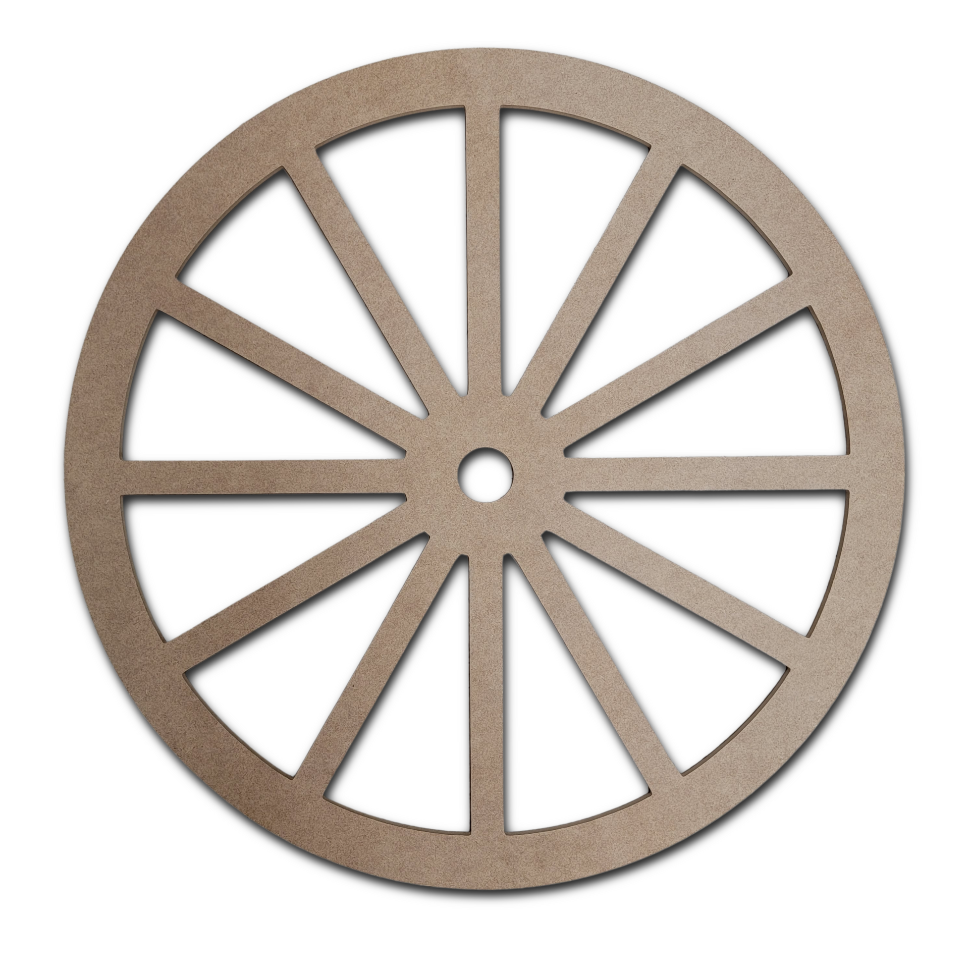 Online Paintable Wooden DIY Wagon Wheel Unfinished Cutout