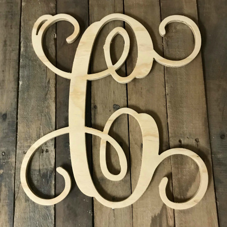 Custom Monogram Letters, Pine Vine Letters, DIY Wall Art
