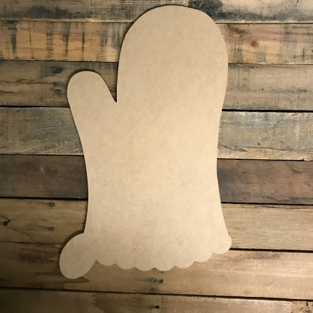 Buy Mitten Cutout, Unfinished Shape, Wood Craft