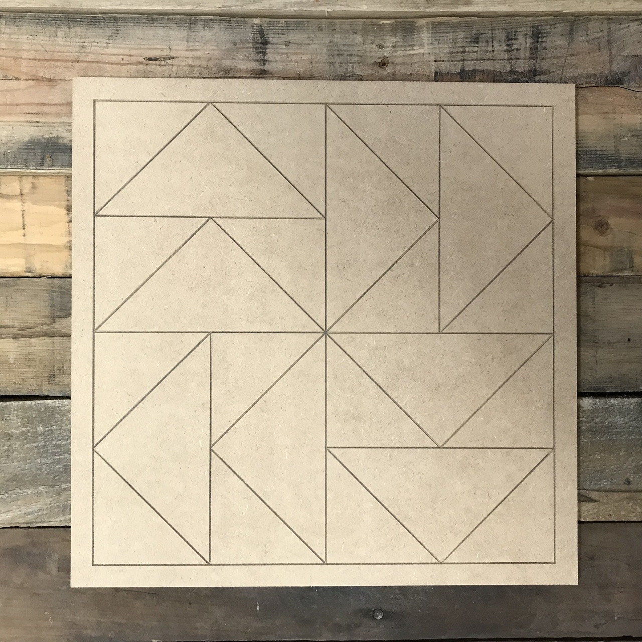 Buy Pattern 5 Circle Quilt, Wood Cutout, Unfinished DIY Craft