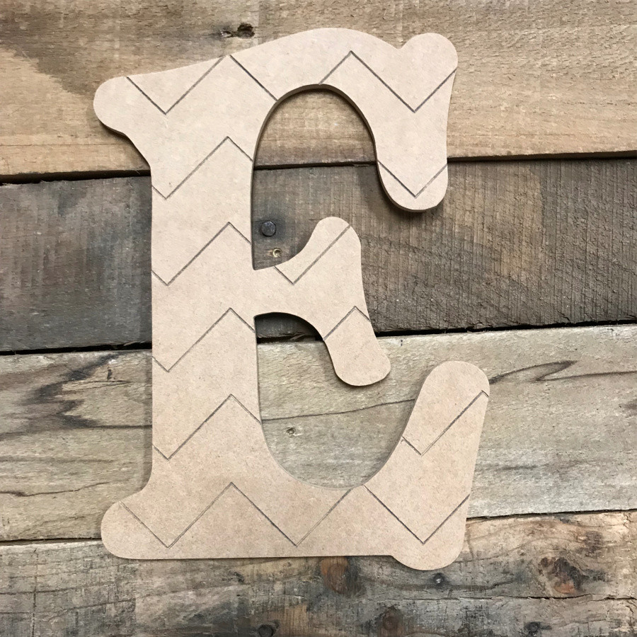Buy Beltorian Chevron Letters, Unfinished Wood Cutout, Paint by Line