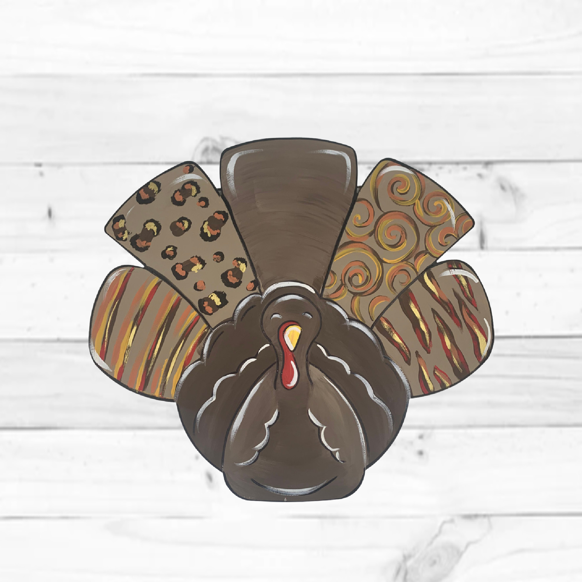 Fall Leaf Cluster | Wood Unfinished Cutout | Build-A-Cross