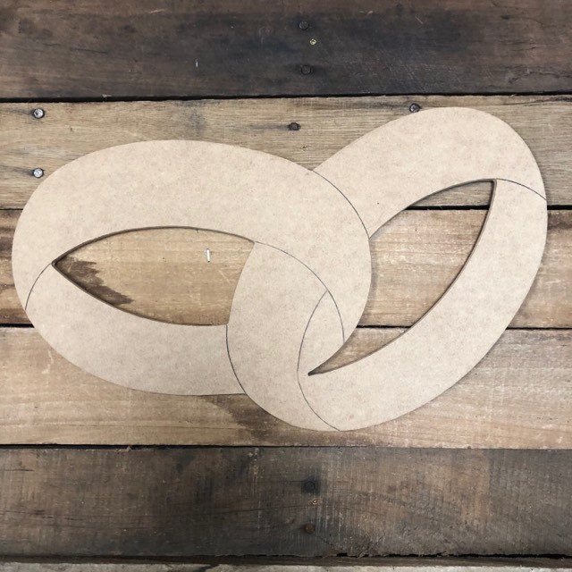 Buy Marriage Rings Cutout, Unfinished Wall Decor, Paint by Line