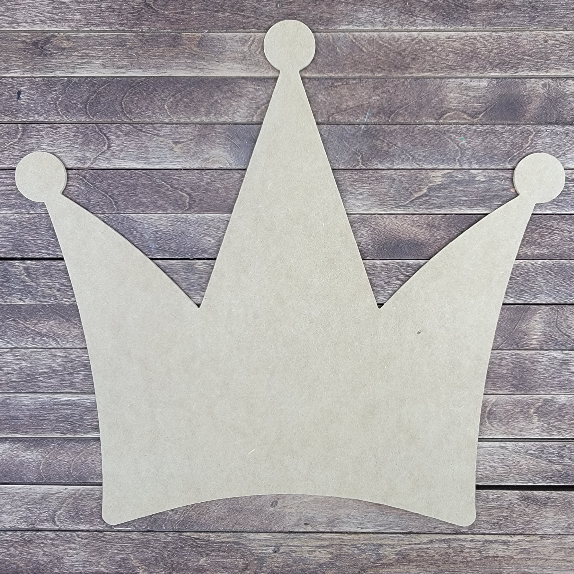 Three Point Crown Décor, Wood Craft Cutout - Build-A-Cross.com