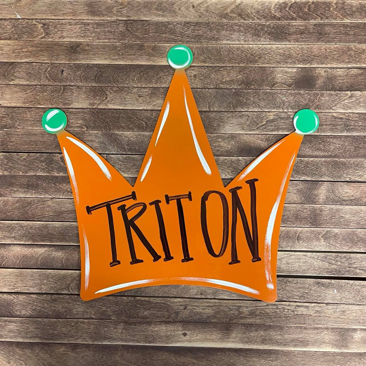 Three Point Crown Décor, Wood Craft Cutout - Build-A-Cross.com