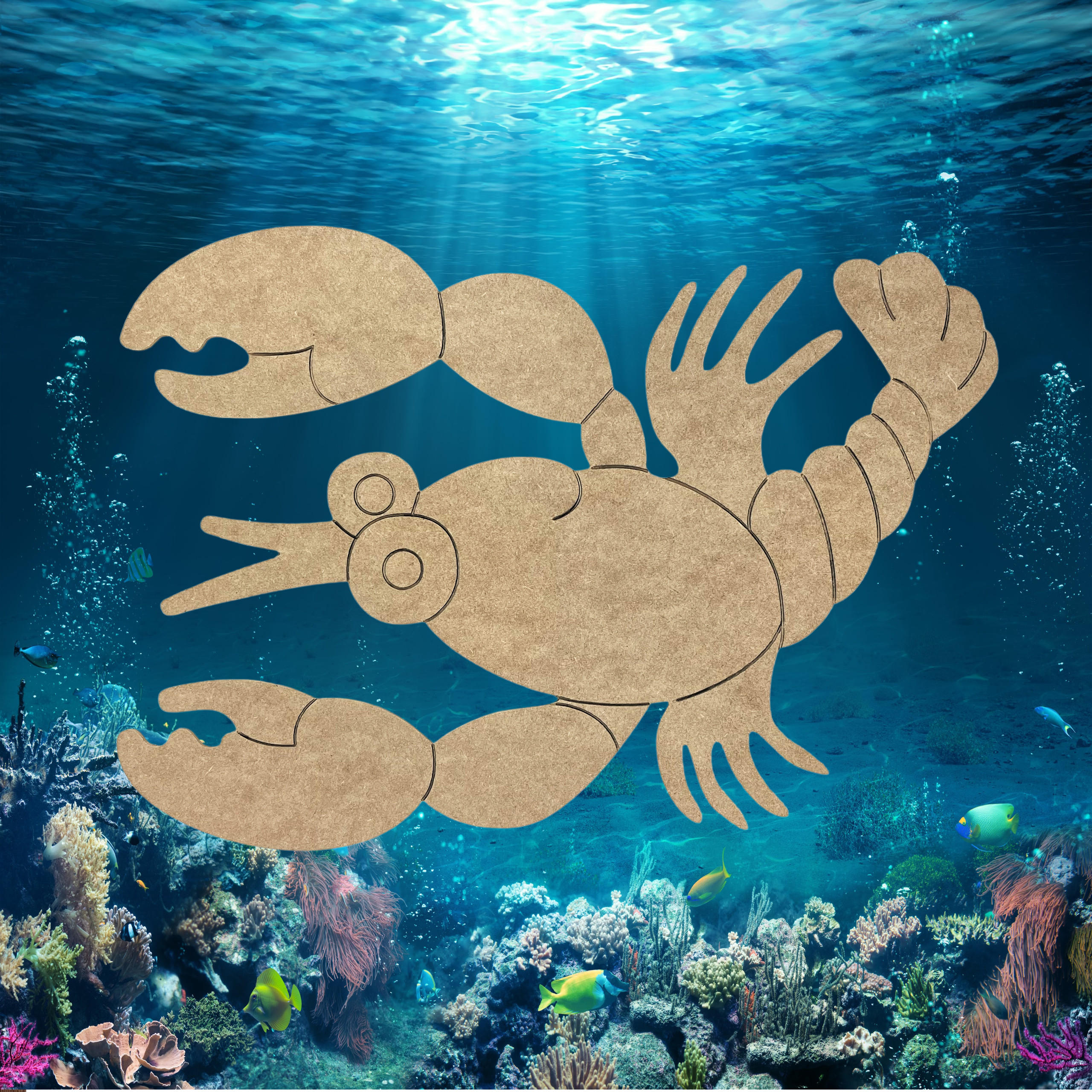 Shop DIY Art Swimming Crawfish Unfinished Craft Cutouts