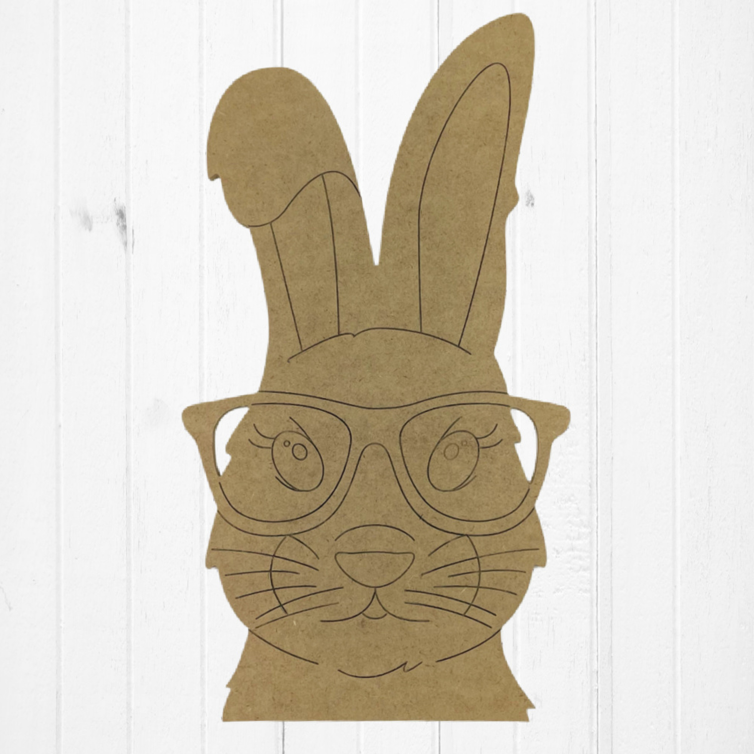 Buy Bunny in Easter Egg Cutout, Unfinished Wood Shape, Paint by Line