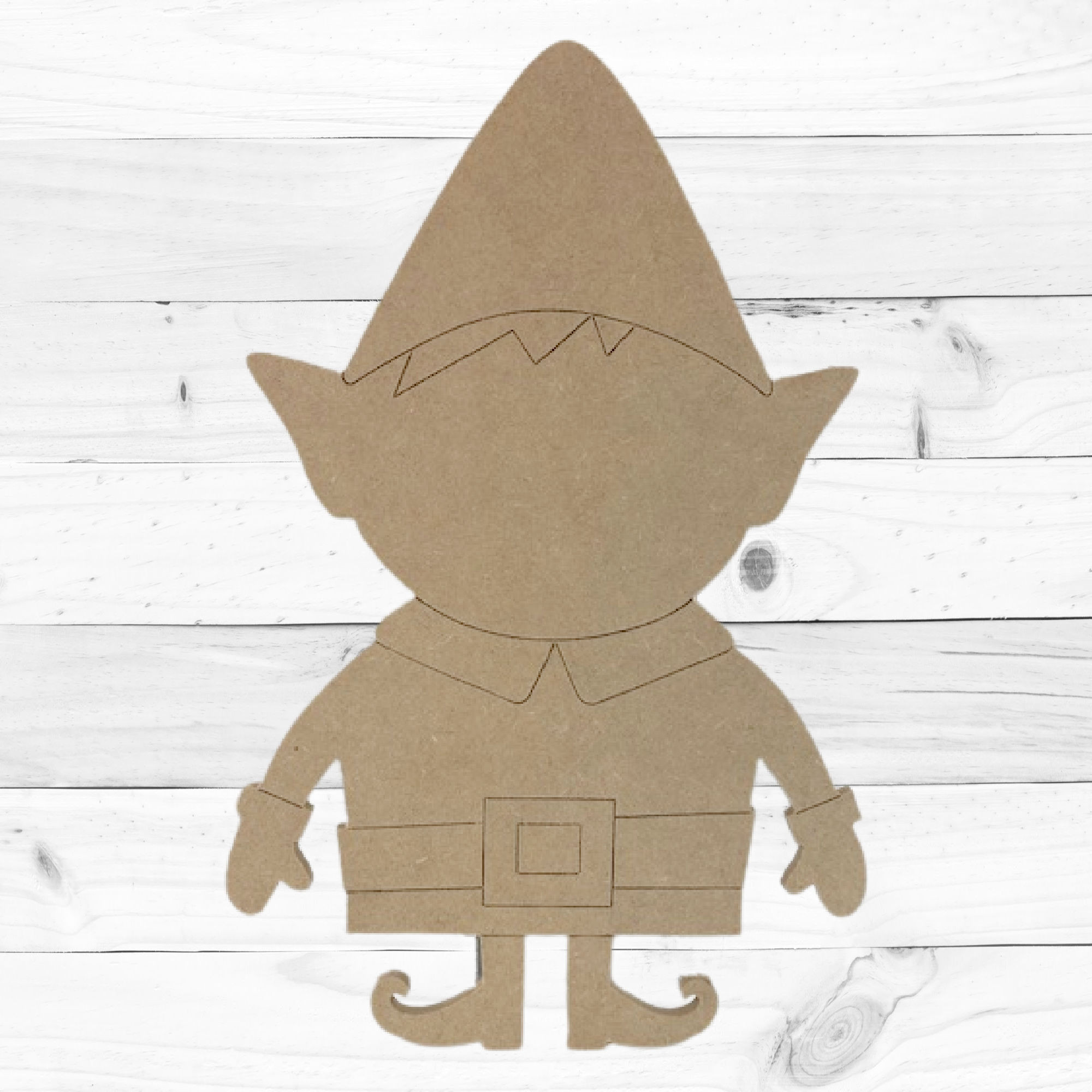 Shop Online Christmas Craft Shape Paintable Boy Elf Cutout
